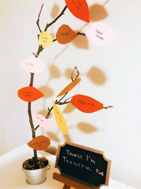 Gratitude Tree for Thanksgiving - Kids Crafts • Mindfulmazing.com