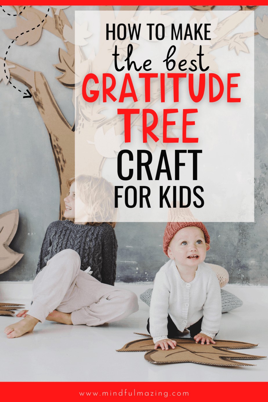 Gratitude Tree for Thanksgiving - Kids Crafts • Mindfulmazing.com