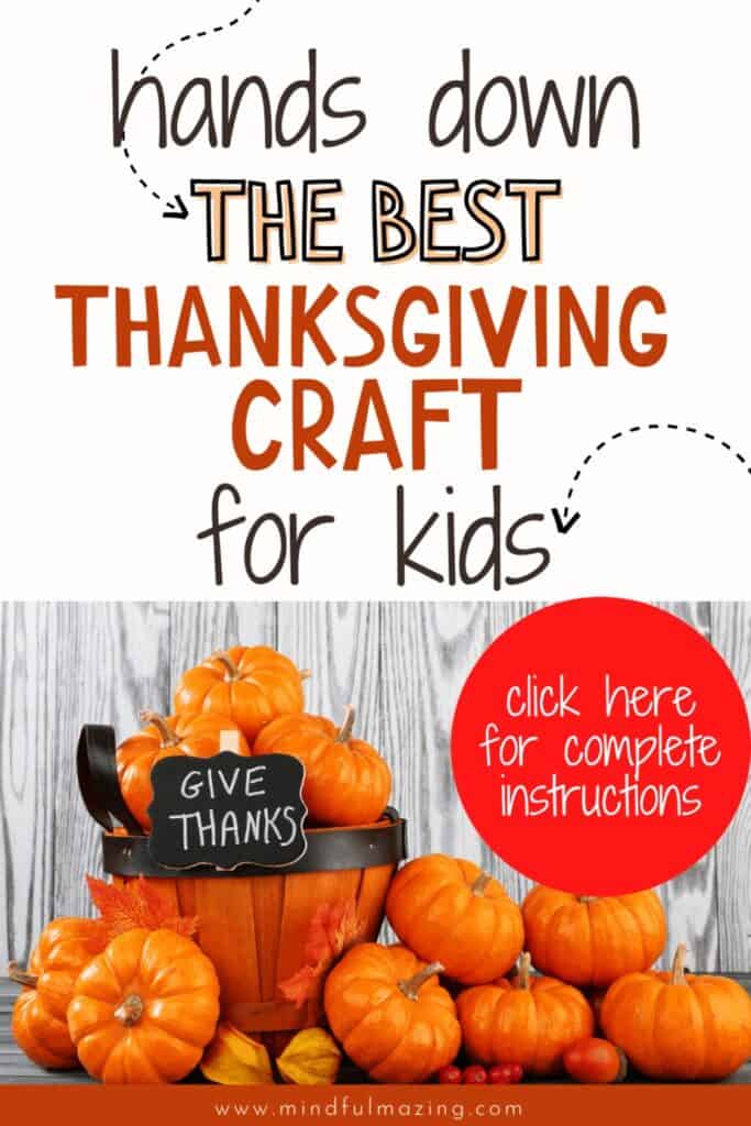 Gratitude Tree for Thanksgiving - Kids Crafts • Mindfulmazing.com