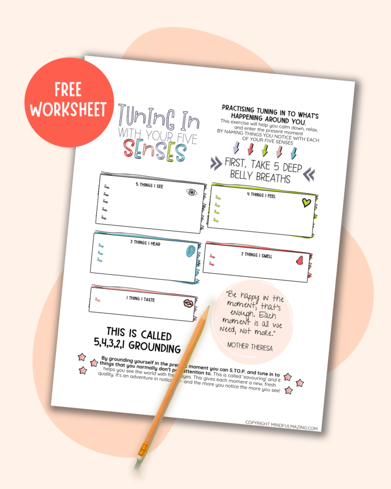 The 54321 Grounding Exercise To Calm Down Quickly • Mindfulmazing.com