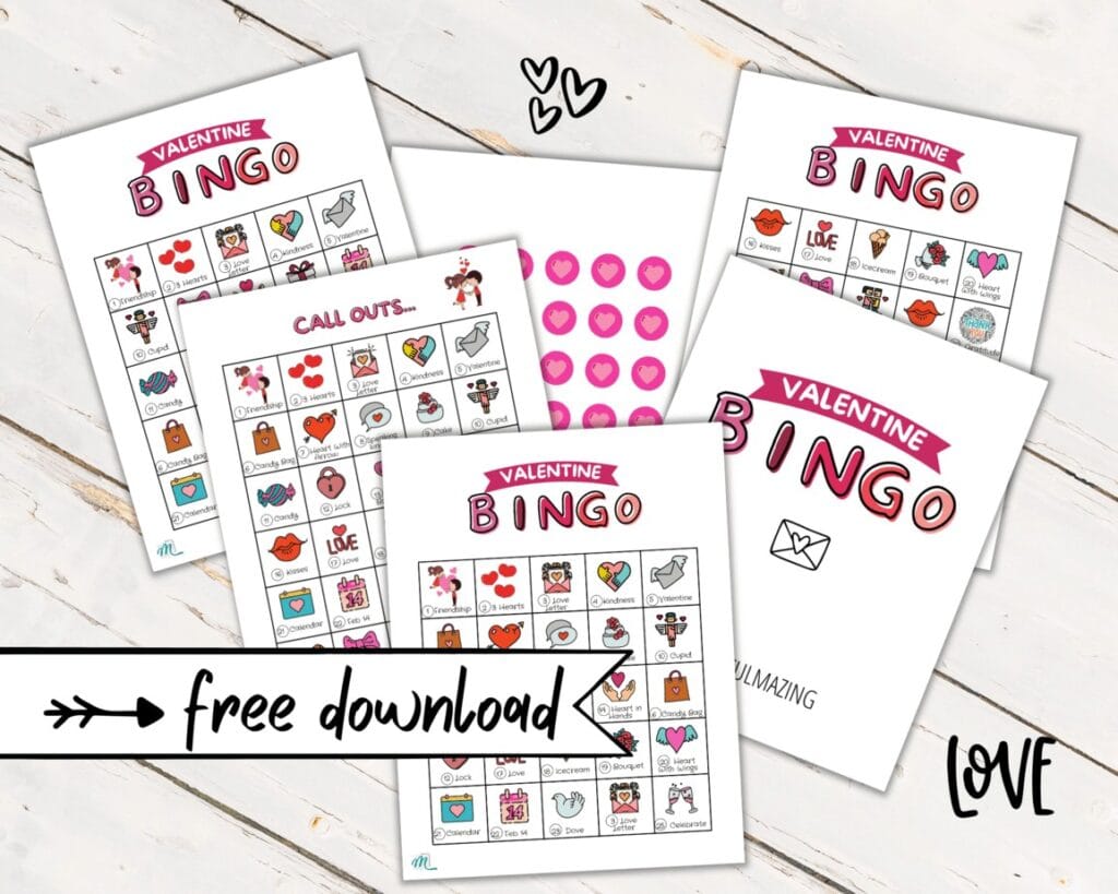 FREE Valentine Bingo Printable To Spice up ANY Valentine's Day Party ...