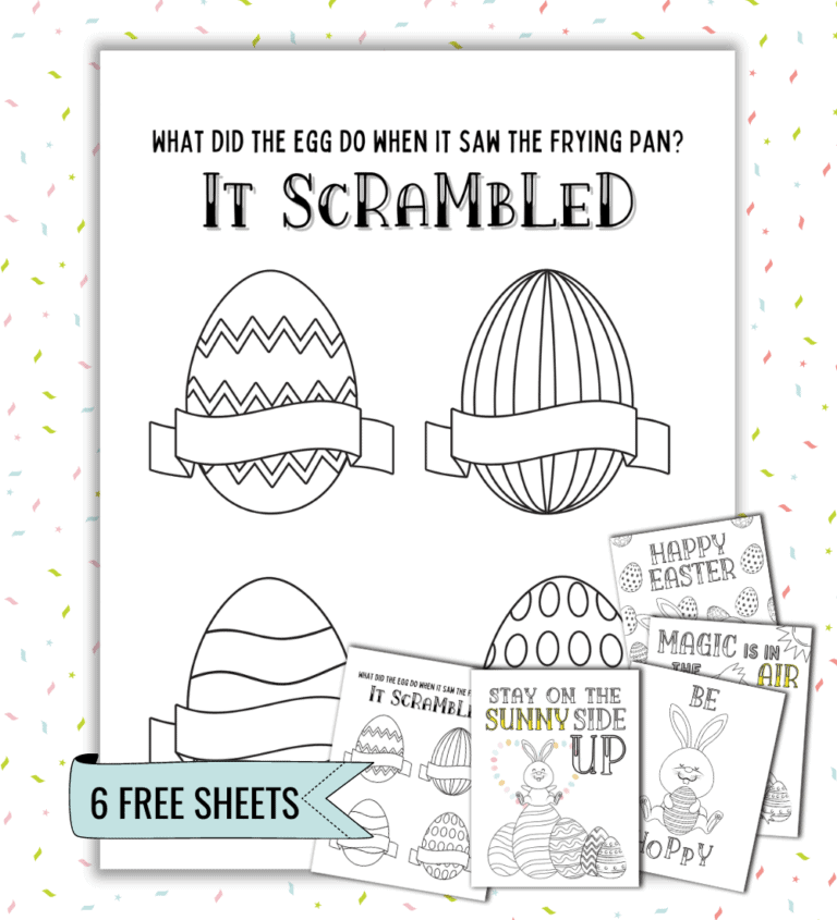 Free Printable Easter Coloring Pages (Simply Eggtastic ...