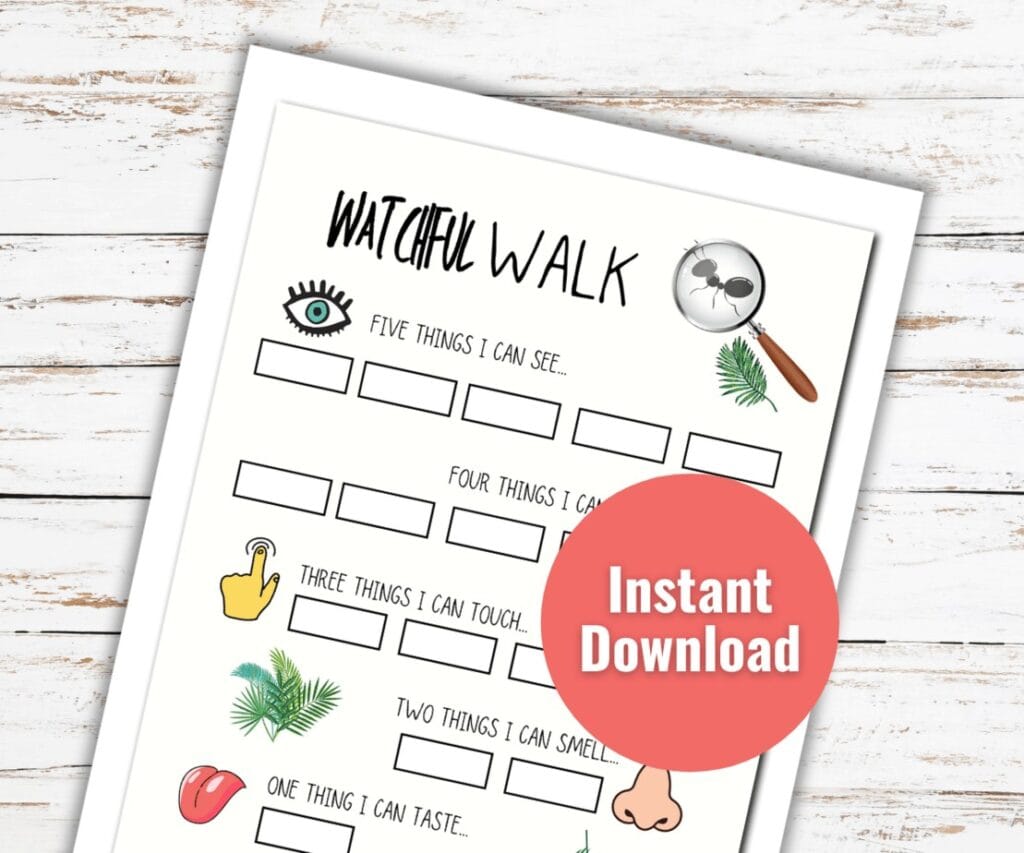 5 Senses Walk With Kids - Truly Genius • Mindfulmazing.com