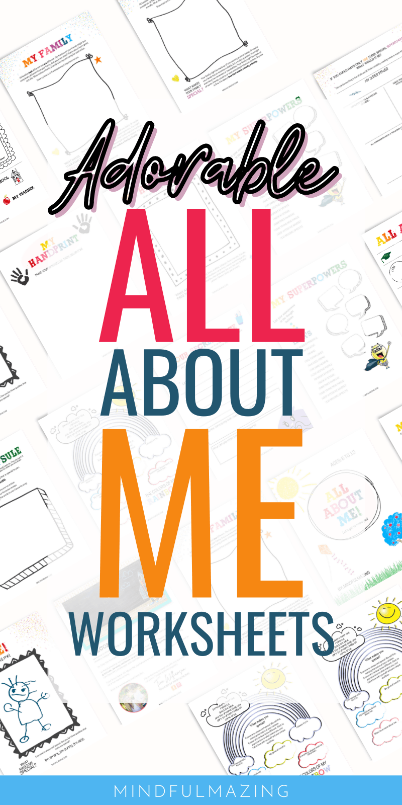All About Me Activity Worksheets