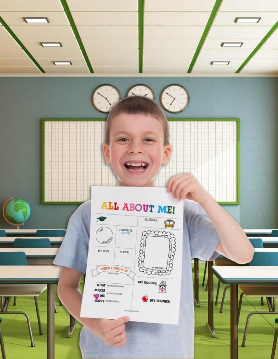 Printable All About Me Poster for Preschool, Kindergarten, and UP ...