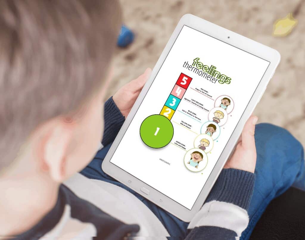 FREE Feelings Thermometer for Kids • Mindfulmazing.com