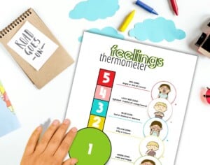 FREE Feelings Thermometer for Kids • Mindfulmazing.com