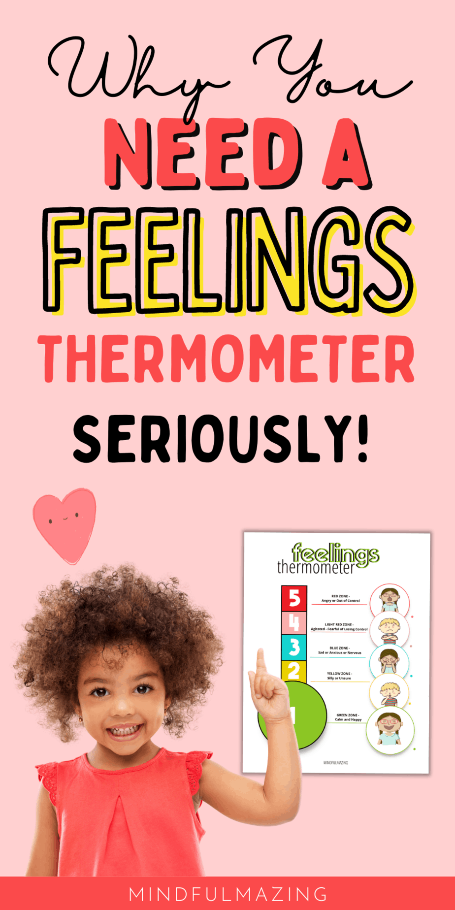 FREE Feelings Thermometer for Kids • Mindfulmazing.com