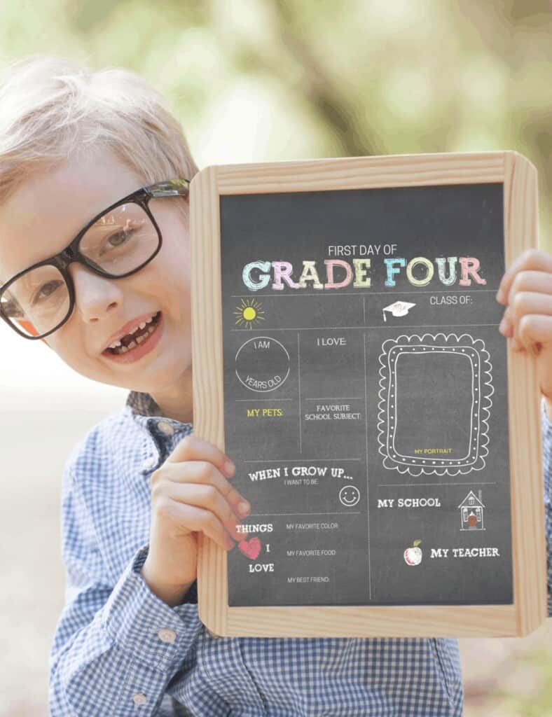 FREE First Day of School Signs (Editable For All Grades ...