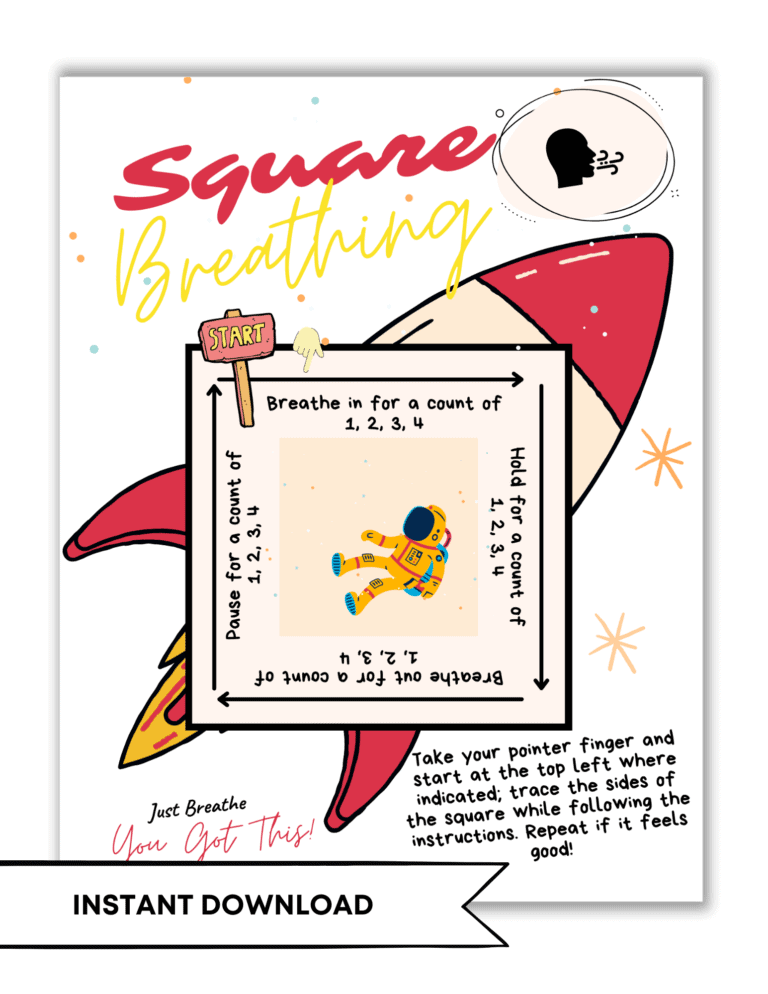 Free Square Breathing Worksheets & Box Breathing Benefits For Kids ...