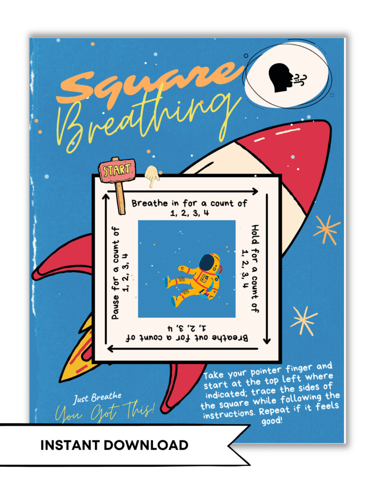 Free Square Breathing Worksheets & Box Breathing Benefits For Kids ...