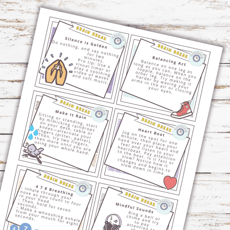 60 Easy Brain Break Ideas for Kids to Energize & Recharge ...