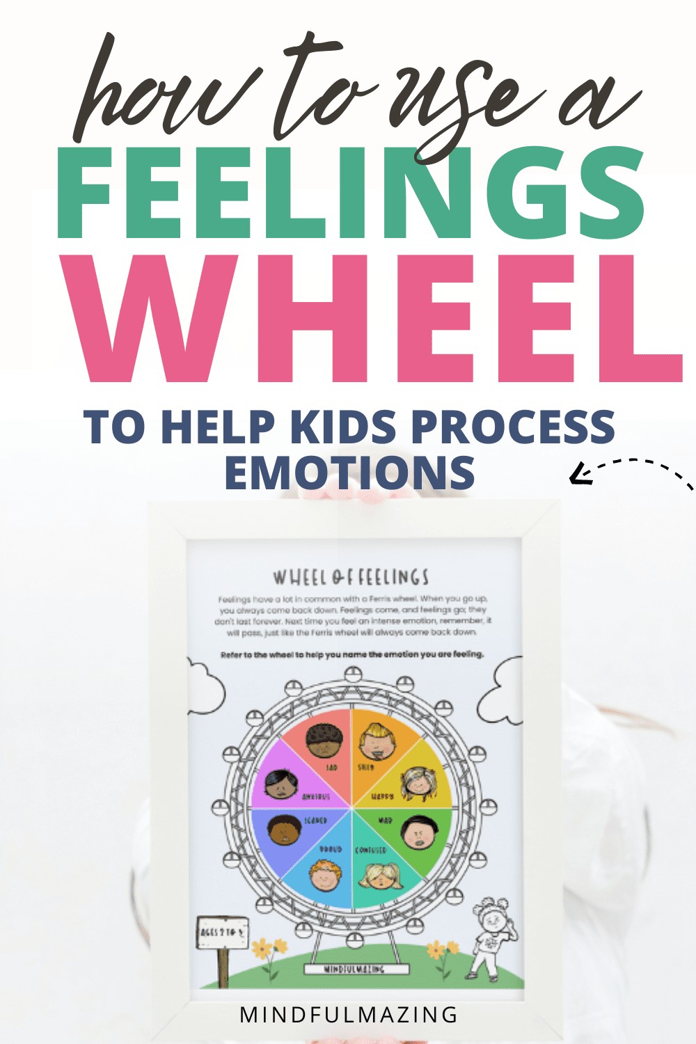 Printable Feelings Wheel for Kids [And Adults!] • Mindfulmazing.com