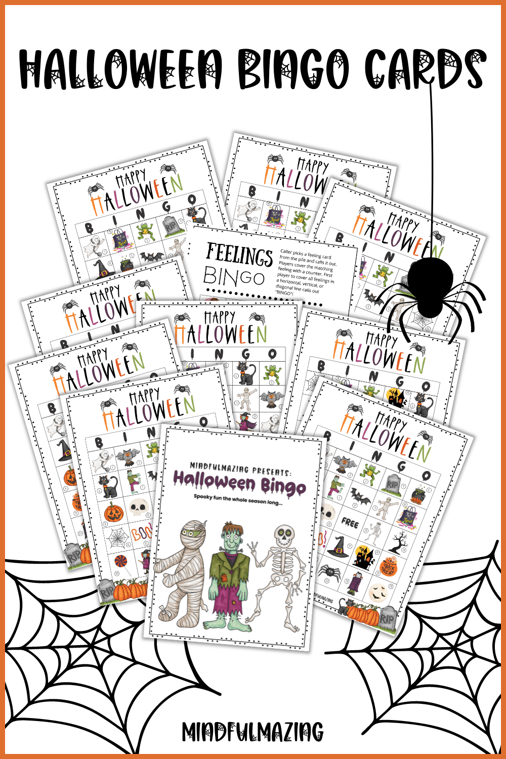 Printable Halloween Bingo Game for Fang-tastic Fun! • Mindfulmazing.com