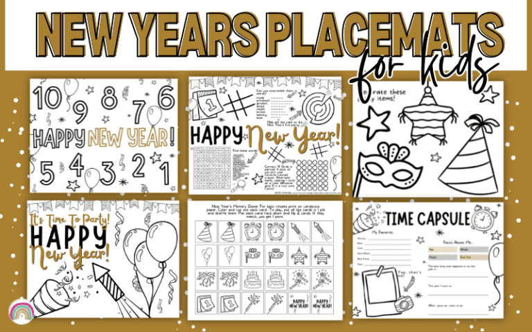 10 Fantastic Kids New Year's Activities [Free & Fun] • Mindfulmazing.com