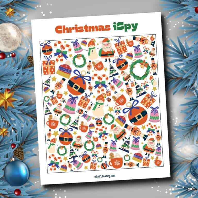 Christmas I Spy Printable (Free PDF) • Mindfulmazing.com