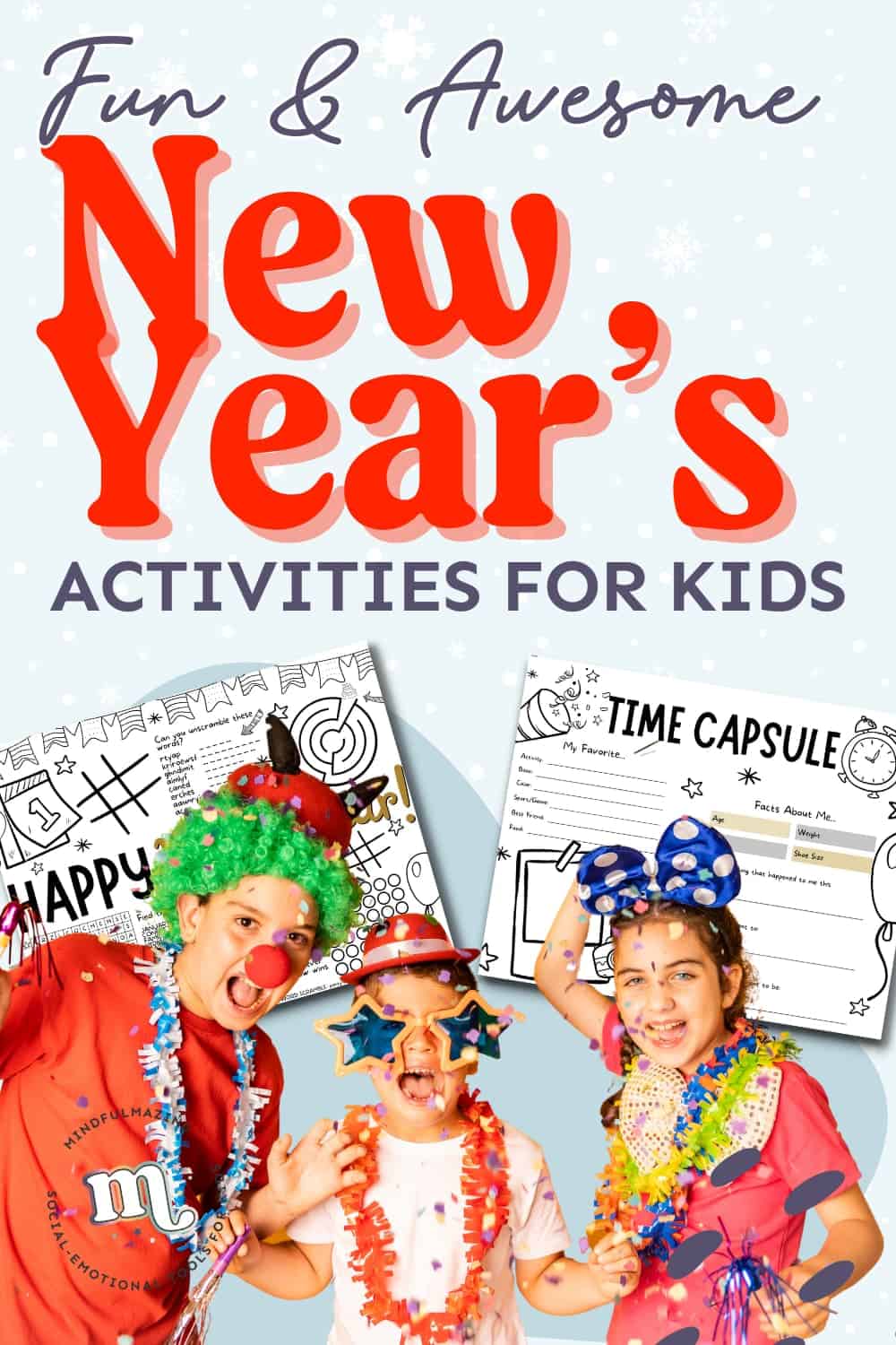 10 Fantastic Kids New Year's Activities [Free & Fun] • Mindfulmazing.com