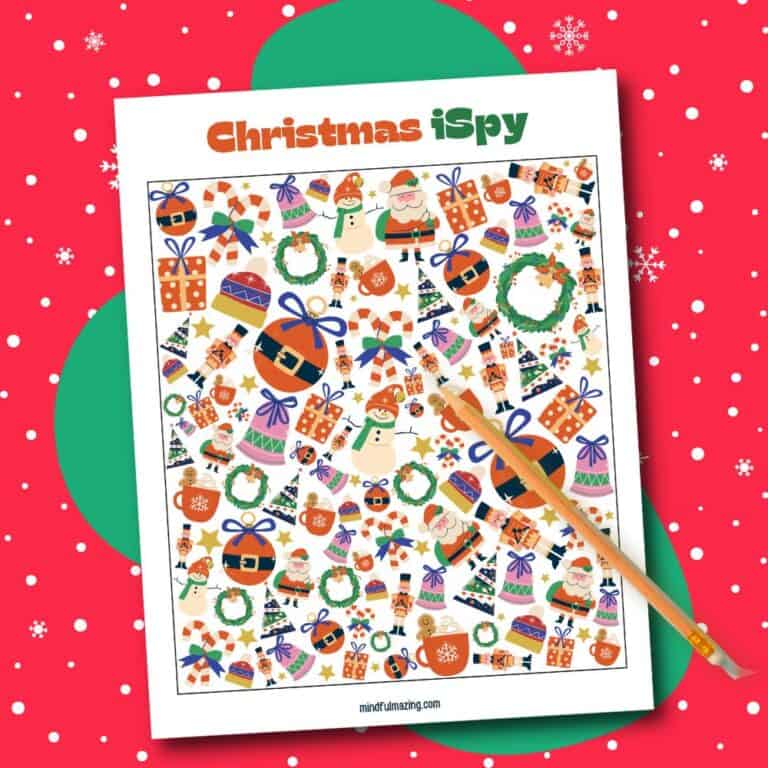 Christmas I Spy Printable (Free PDF) • Mindfulmazing.com