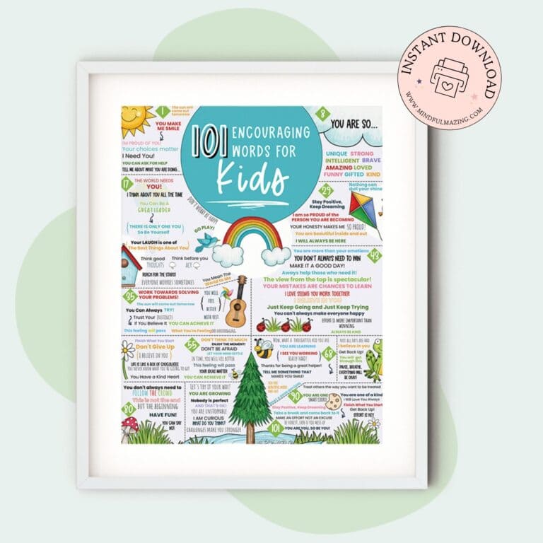 Positive Affirmations to Empower Elementary Students • Mindfulmazing.com