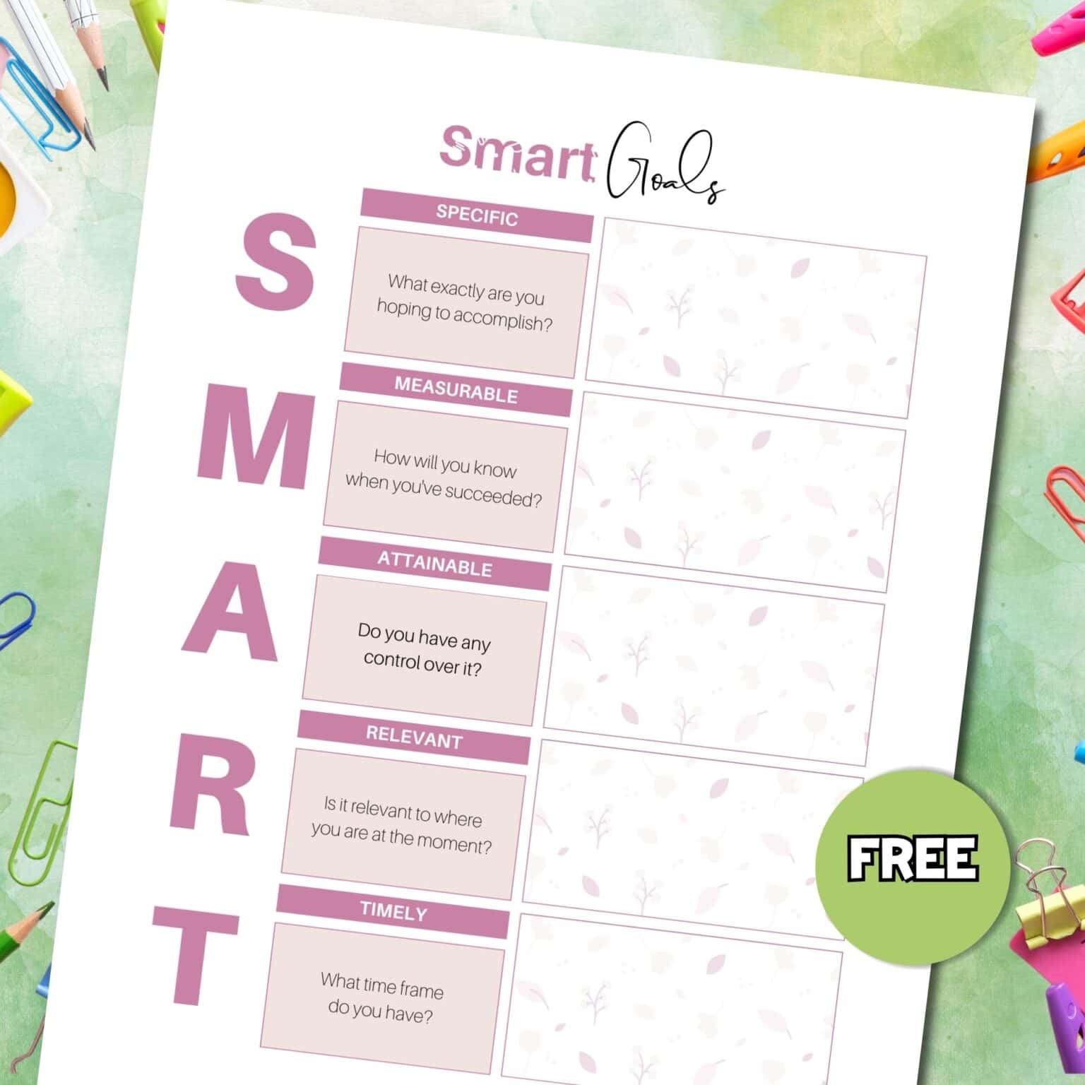 Goal Setting Activities For Kids - Simple SMART Goal Ideas ...