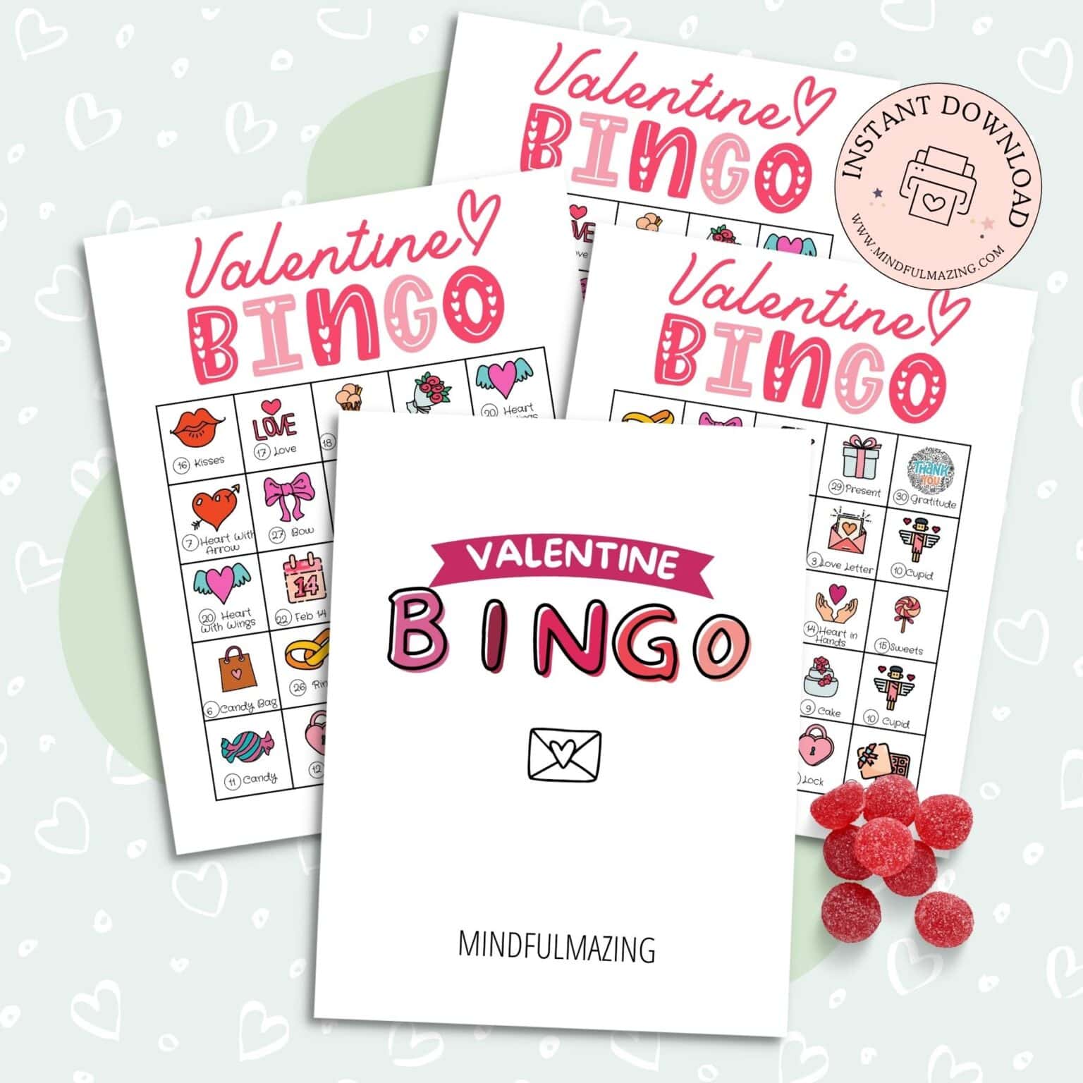 Free Valentine's Wordsearch Printable for Kids • Mindfulmazing.com