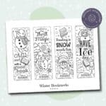 Free Printable Winter Coloring Bookmarks • Mindfulmazing.com