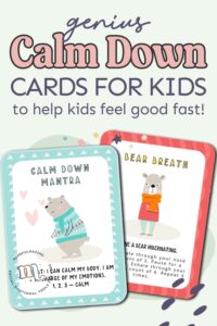 40 Calm Down Cards (A Brilliant Coping Strategy For Kids ...