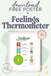 FREE Feelings Thermometer for Kids • Mindfulmazing.com