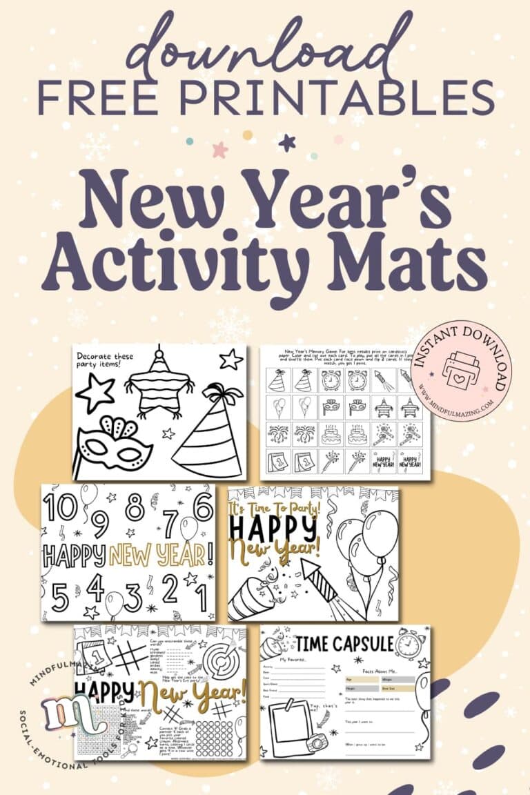 10 Fantastic Kids New Year's Activities [Free & Fun] • Mindfulmazing.com