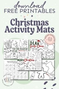 Free Printable Christmas Placemats for Kids • Mindfulmazing.com
