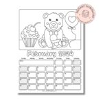 Free Printable Coloring Calendar for Kids in 2024 • Mindfulmazing.com