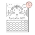 Free Printable Coloring Calendar for Kids in 2024 • Mindfulmazing.com