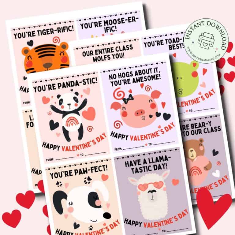 30+ Free Printable Valentine's Cards for Kids [Adorable ...