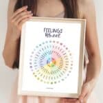 Printable Feelings Wheel for Kids [And Adults!] • Mindfulmazing.com
