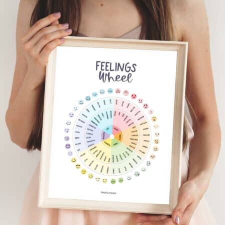 Printable Feelings Wheel for Kids [And Adults!] • Mindfulmazing.com