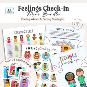 Printable Feelings Wheel for Kids [And Adults!] • Mindfulmazing.com