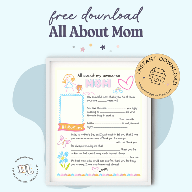 Mother's Day Poems for Kids [With Free Printables] • Mindfulmazing.com
