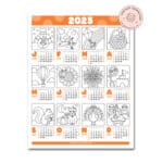 8 Free One-Page Yearly Calendars for 2025 [Color & Draw ...