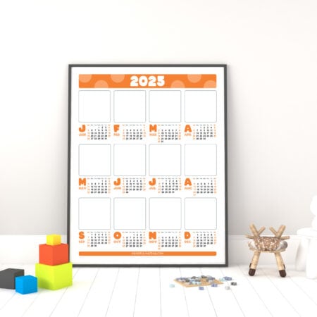 8 Free One-Page Yearly Calendars for 2025 [Color & Draw ...