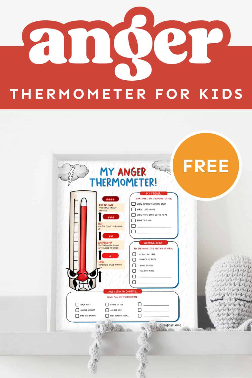 Free Anger Thermometer for Kids (PDF With Coping Strategies ...