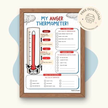 Free Anger Thermometer for Kids (PDF With Coping Strategies ...